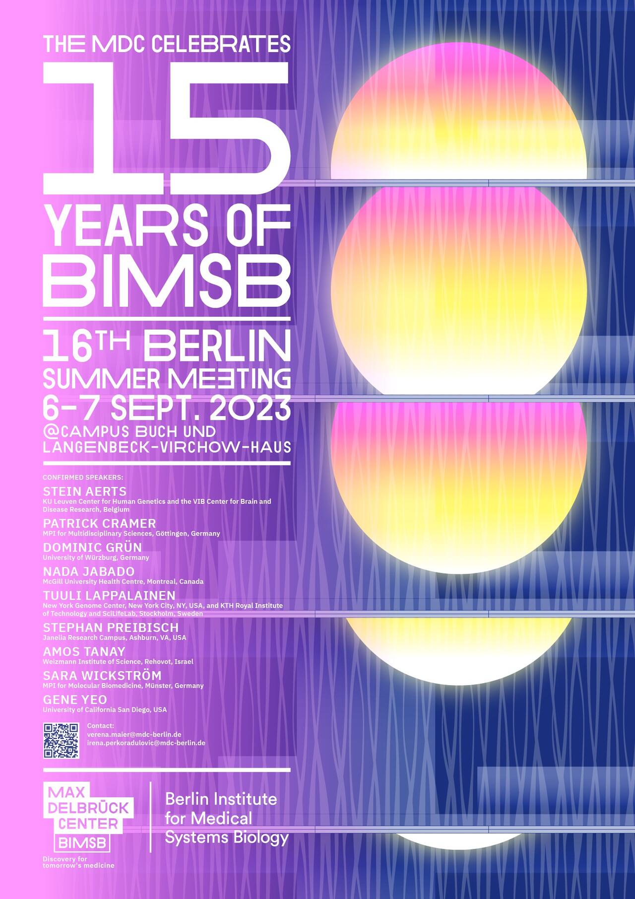 Berlin Institute for Medical Systems Biology (MDC-BIMSB) | Max Delbrück Center