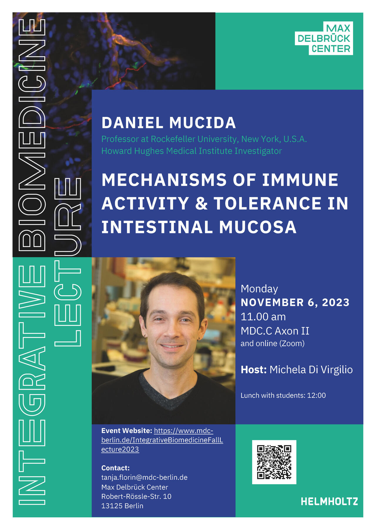 Daniel Mucida: Mechanisms of immune activity & tolerance in intestinal ...