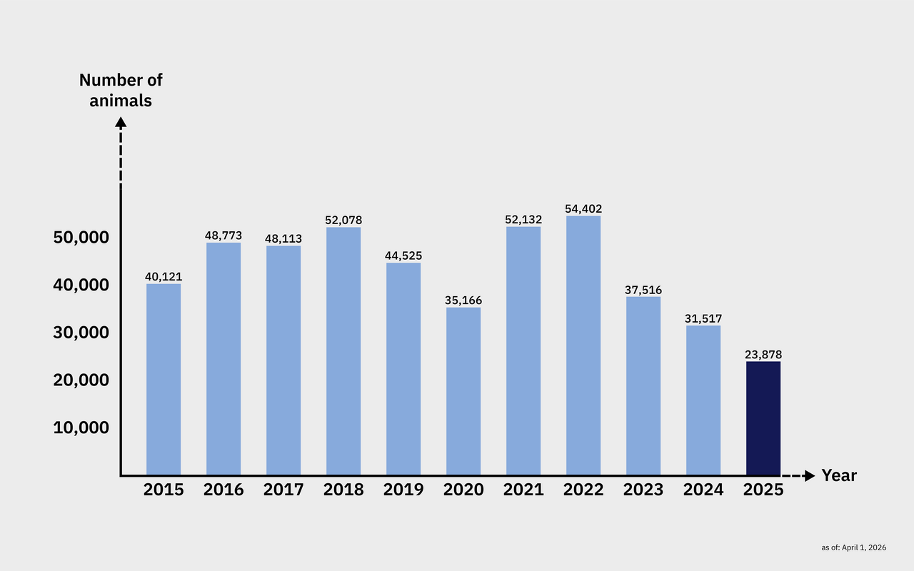 Animal usage report for 2025 | Max Delbrück Center
